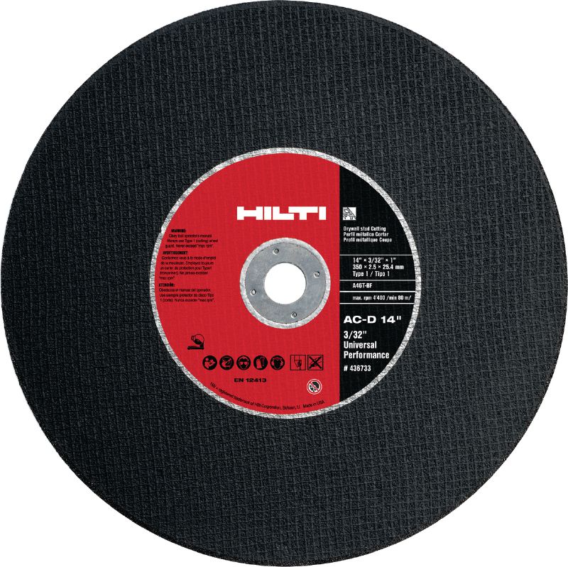 AC-D DS - Drywall Stud cutting disc - Cutting Abrasive Discs - Hilti USA