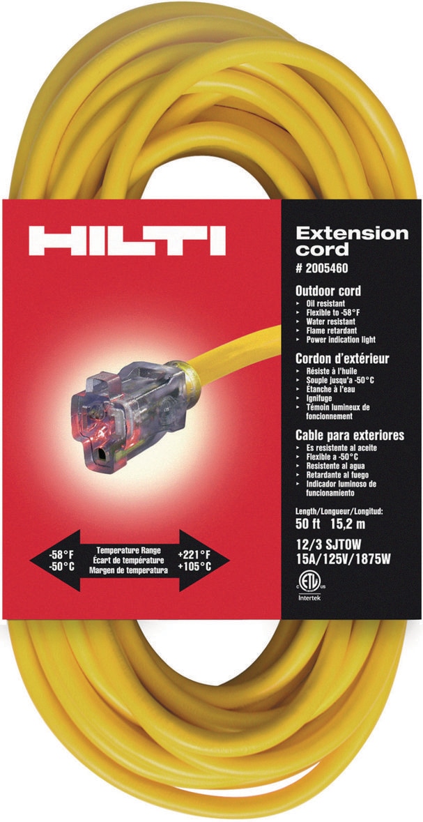 Heavy-duty extension cord 12/3X50 - Accessories for rotary hammers ...