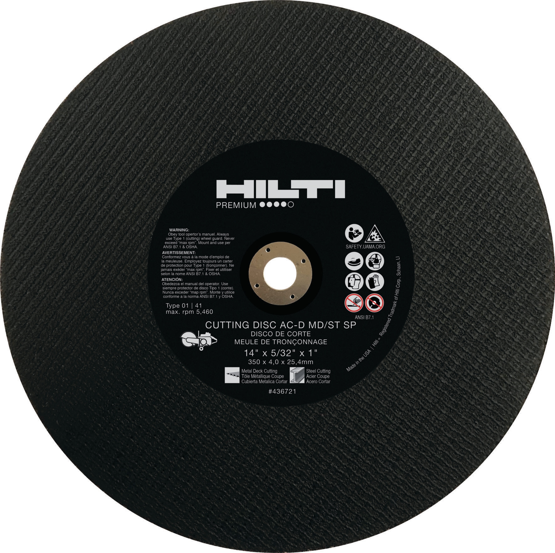 AC-D MD - Metal Deck cutting disc - Abrasives - Hilti USA
