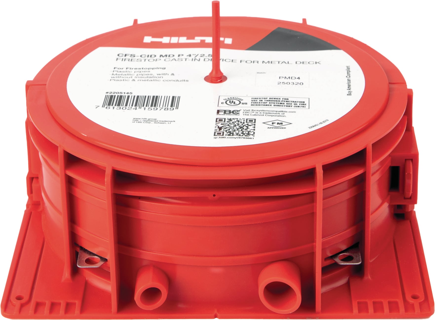 CFS-CID MD P cast-in firestop sleeve for metal decks - Firestop devices ...